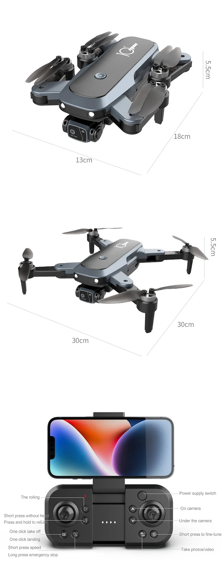 Custom E88 Quadcopter Remote Control Fpv Wifi Toys Hd Gps Camera Rc ...