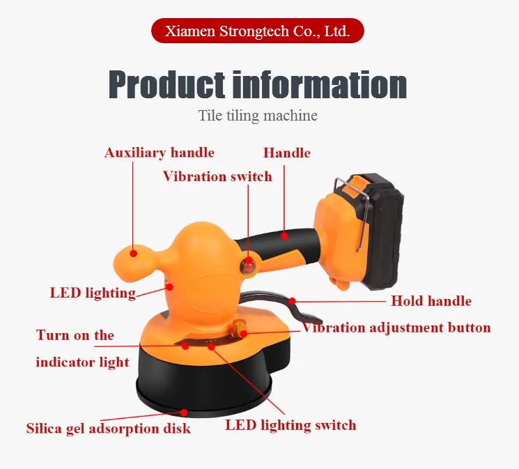 Tile Tiling Machine - High-Quality, Adjustable Suction Cup