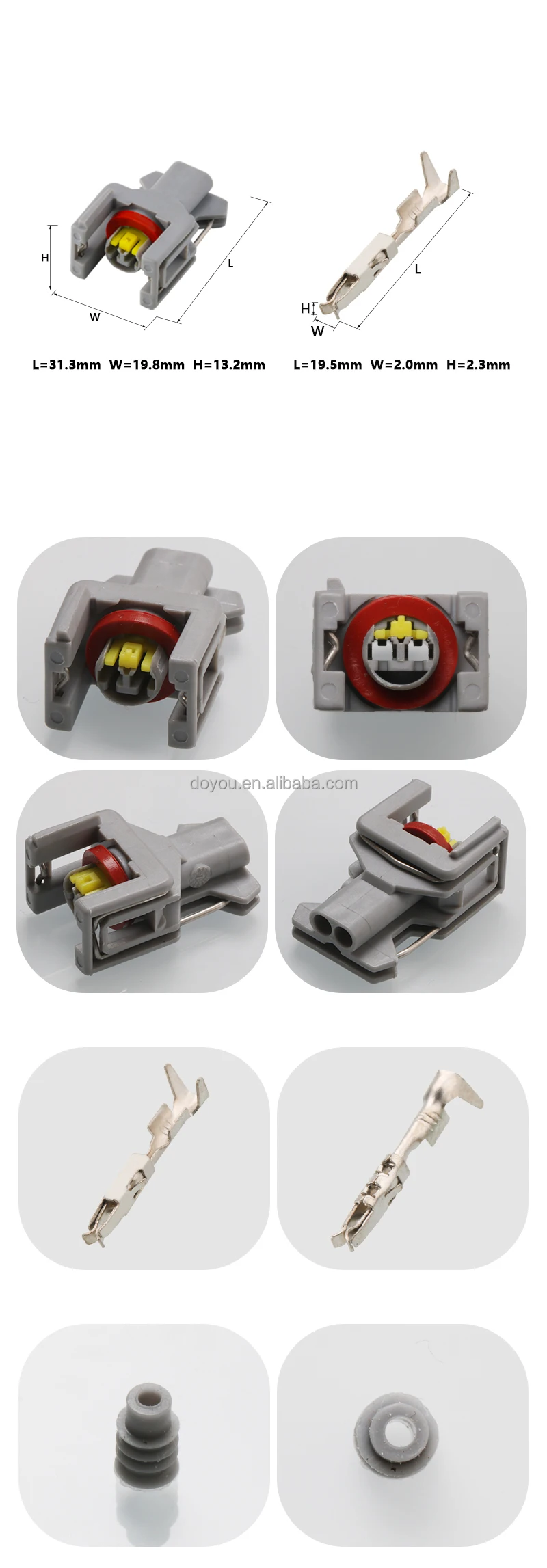 2 핀 방수 커넥터 자동 와이어 하네스 피그 델파이 10811963 연료 디젤 인젝터 연료 레일 플러그 Y122 - Buy 2 ...