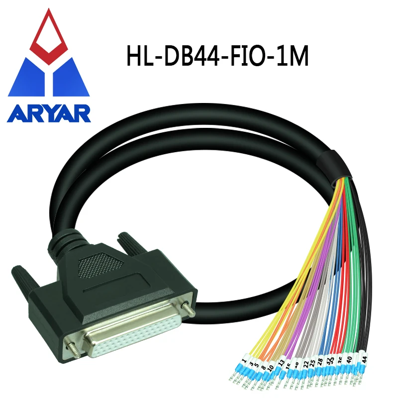 Industrial Grade Db44 Connecting Cable Solid Pin Gold Plated Male And ...