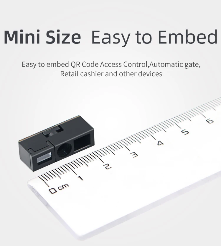 Compact QR Code Scanner Engine for Data Collection in Handheld POS Systems