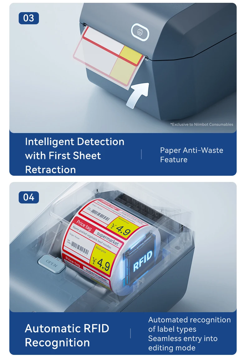 Niimbot K3 Thermal Label Printer for Office & Shipping - Multi-Function Label Maker, Fast ...