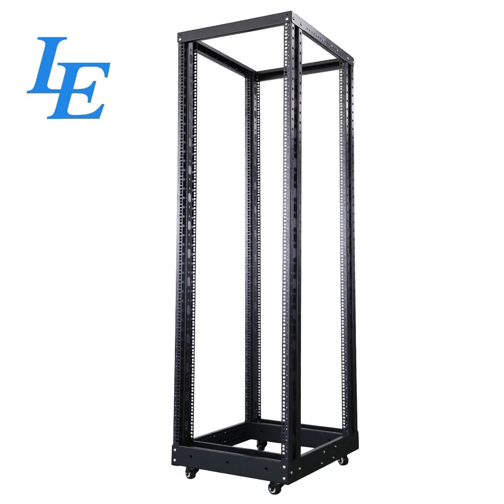 4 Post Open Server Rack 19inch Open Frame Free Standing Open Cabinet ...