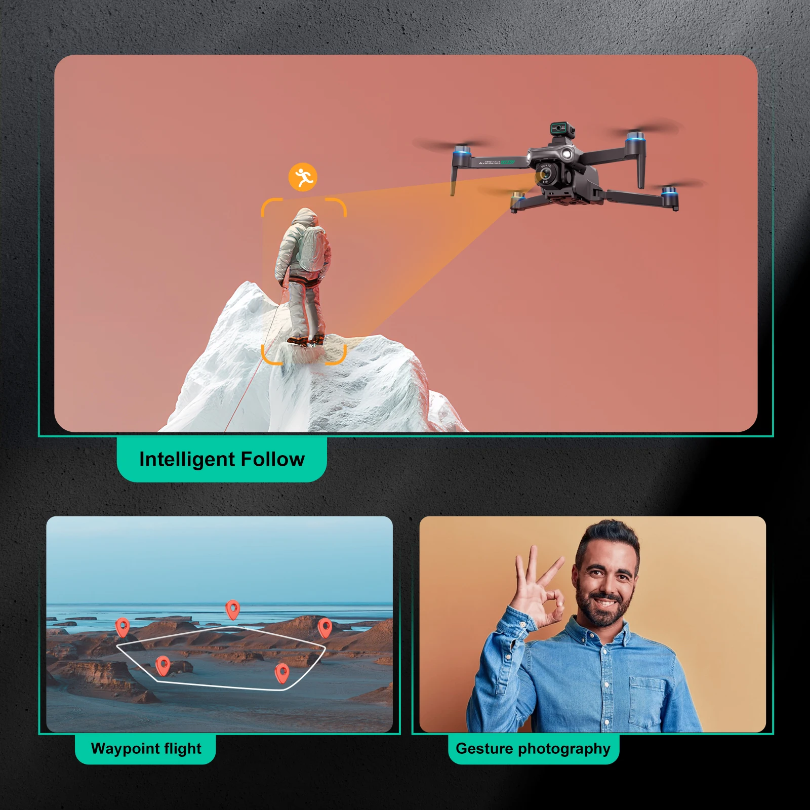 HOSHI S159 GPS Drone - 8K Aerial Photography & Obstacle Avoidance