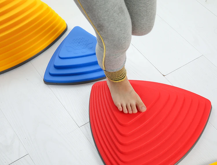 Plastic Stepping Stones Balance Training Equipment Kids River Crossing ...