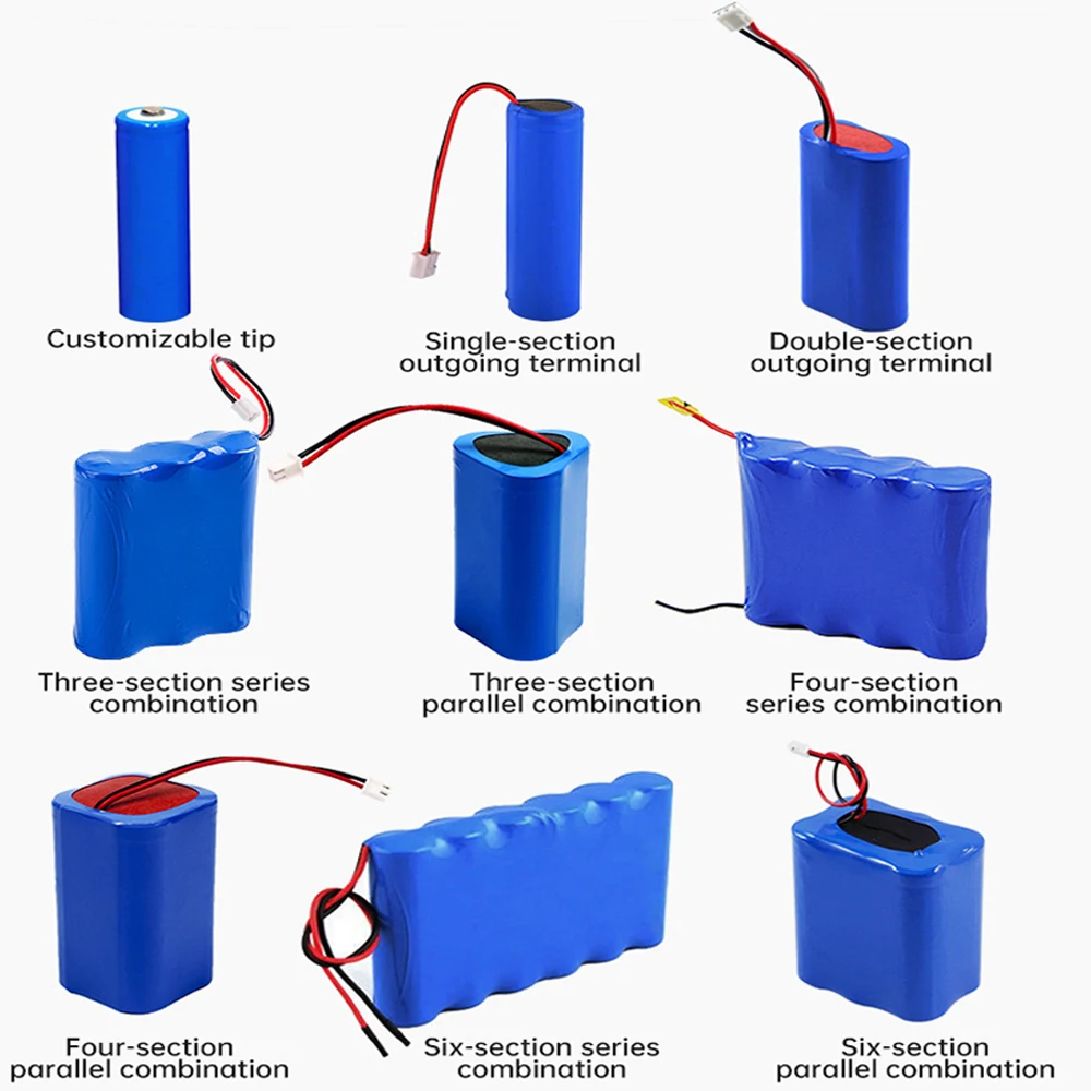 Customized 18650 2s Lithium Li-ion Rechargeable Battery Pack 7.4v ...