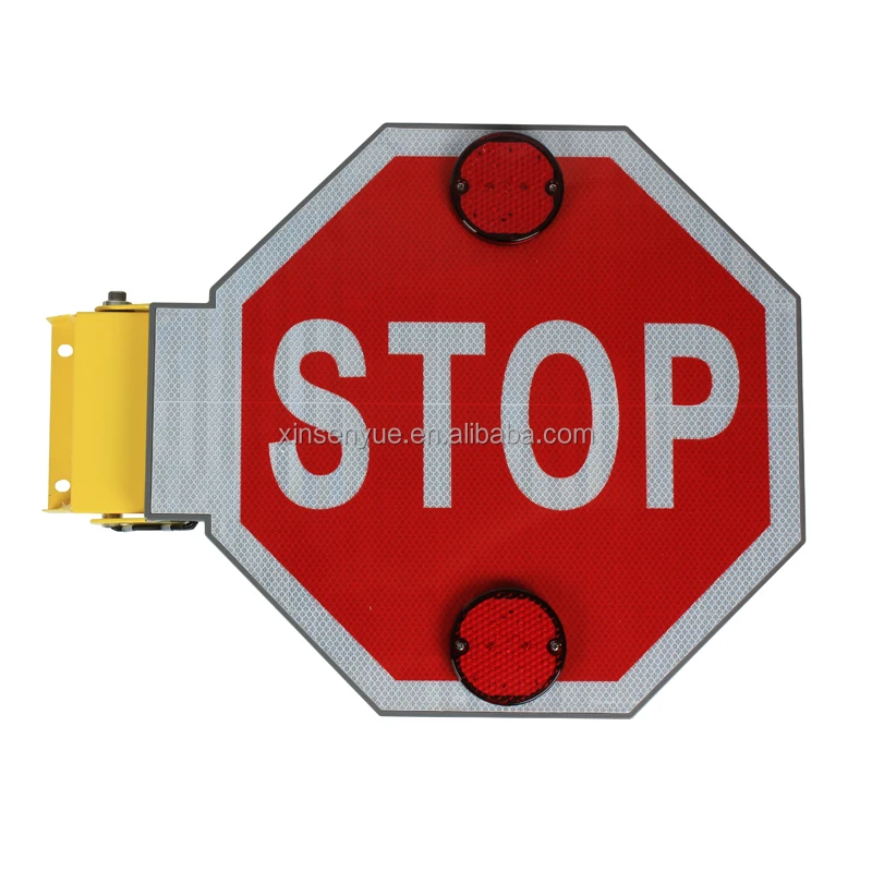 Led Stop Sign For School Bus With Warning Light & Oem Options
