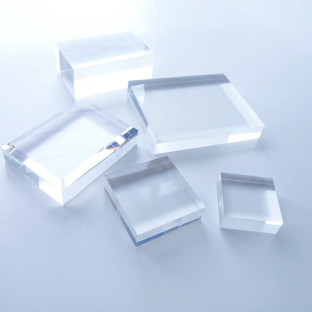 Custom Word Sign Printing - Clear Acrylic Logo Blocks