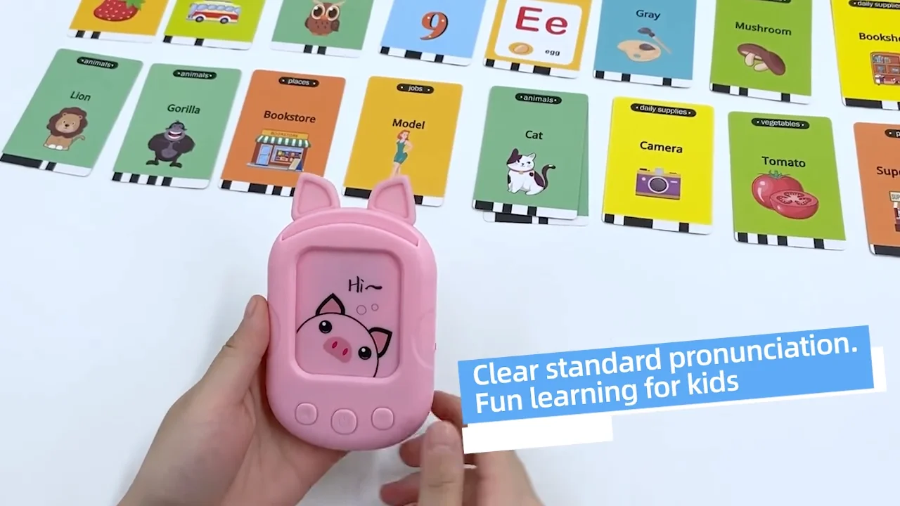 Adorable Animal Shaped Piggy Flash Card Reading Device Talking Machine ...
