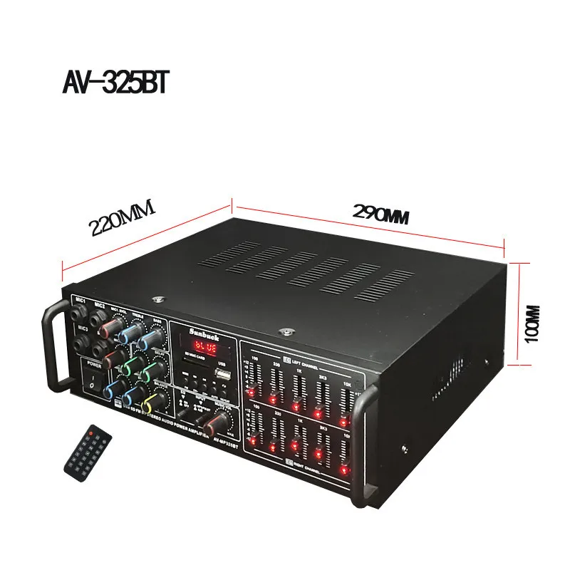 325BT 8000W BT Amplifier - Versatile Audio Solutions