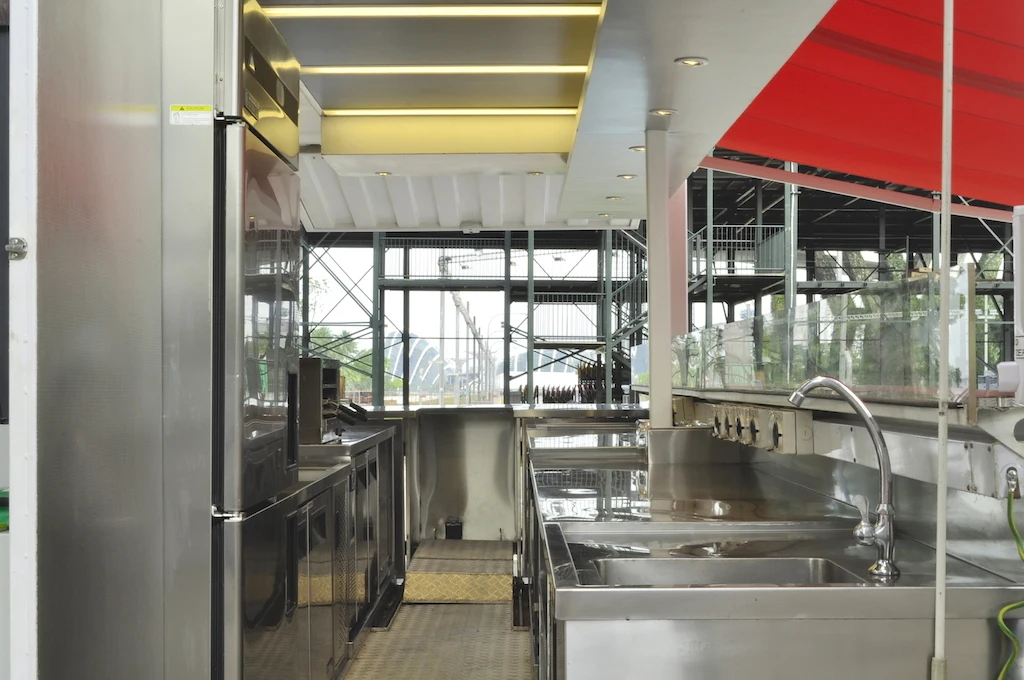 Movable Prefab Container Kitchen Mobile Kitchen With Manual Door - Buy ...