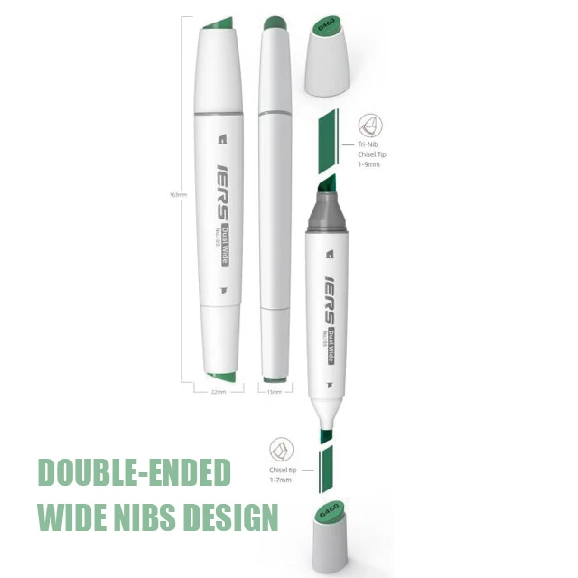 Iers Colorful Ink Marker With Double Nibs And Big Ink Capacity For ...