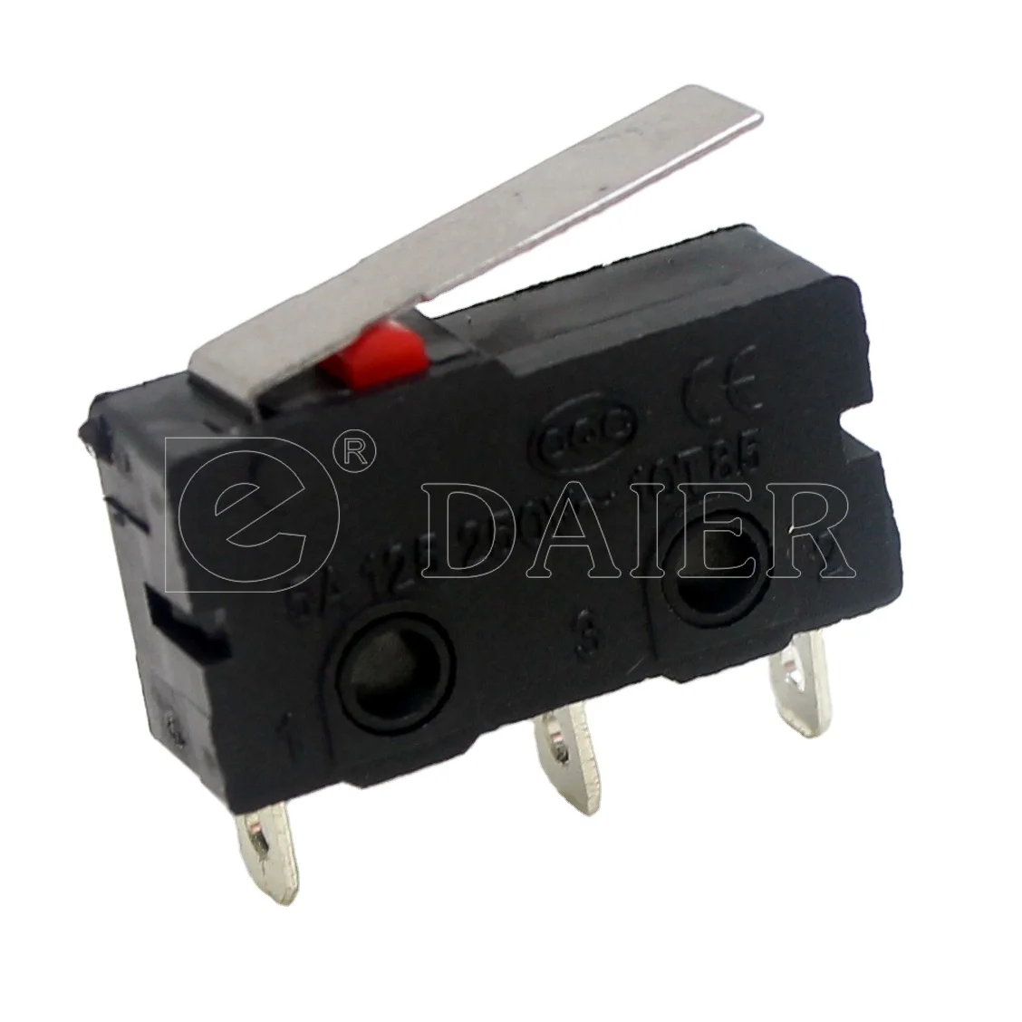 Kw4a(s) 10t85 Spdt 3 핀 짧은 레버 솔더 터미널 블랙 컬러 50gf 100gf 150gf 200gf 마이크로 ...