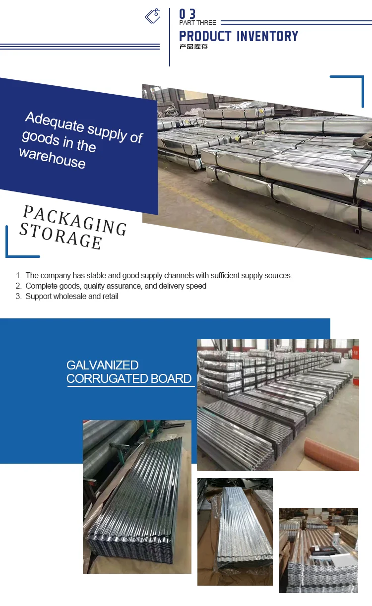 24 Gauge Galvanized Corrugated Steel Sheets Gi Zinc Coated Iron Roofing ...