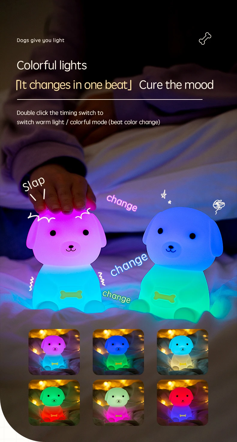 Kids Light up Toys - Cute Gift Silicone Night Lamp
