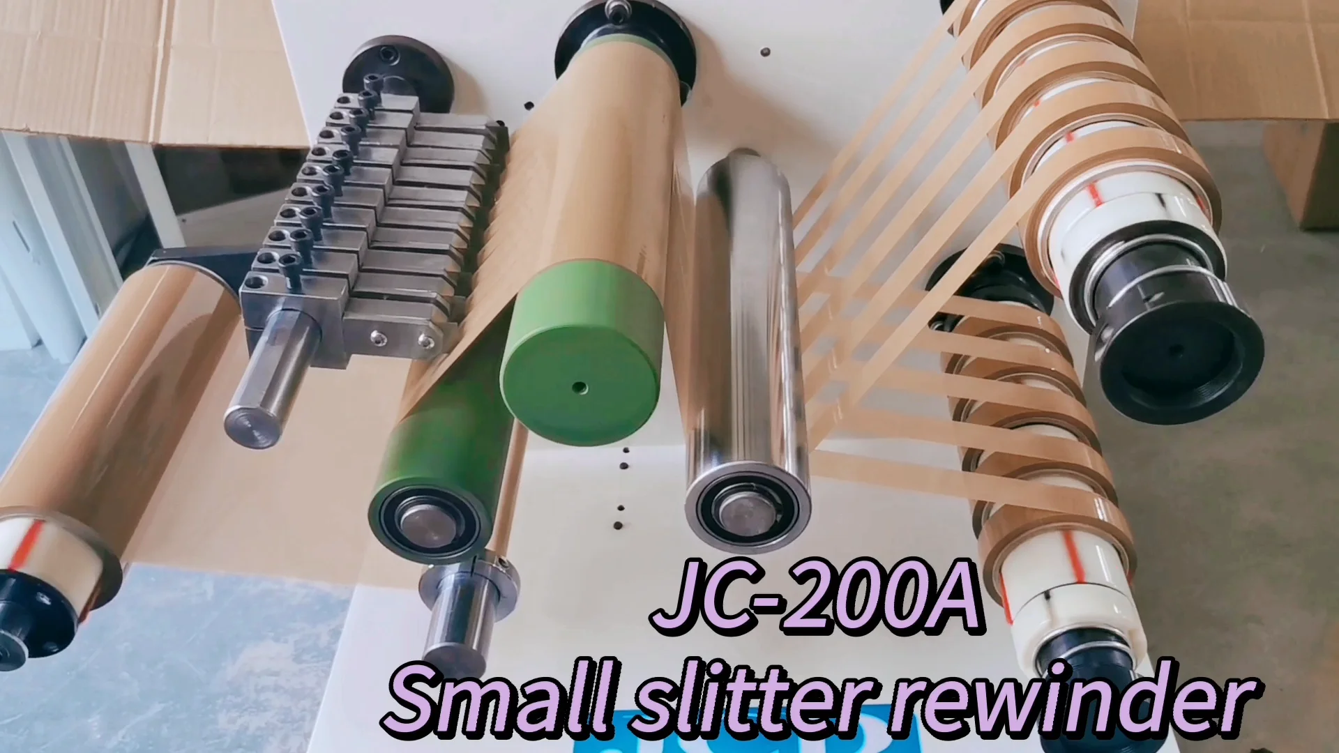 Mini Bopp Gum Tape Roll Cutting And Rewinding Machine - Buy Bopp Tape ...