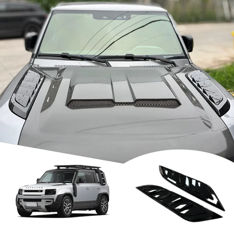 ABS Car Front Vent Fender Side Air Hood Flow Intake Vents Covers for ...