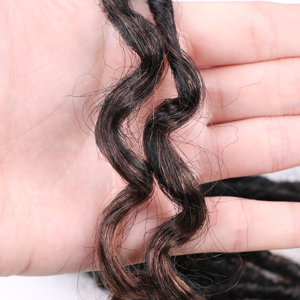 Wholesale 24inch Nu Locs Wave End Long Prelooped Crochet Hair Curly ...