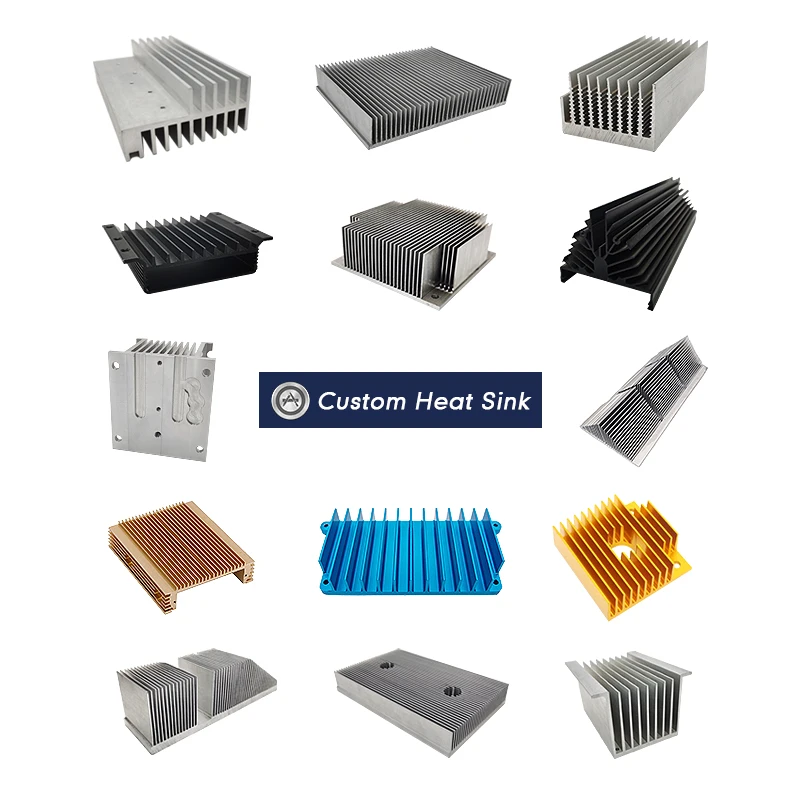 One Stop Service Custom Aluminum Extrusion Profile Extruded Heatsinks ...