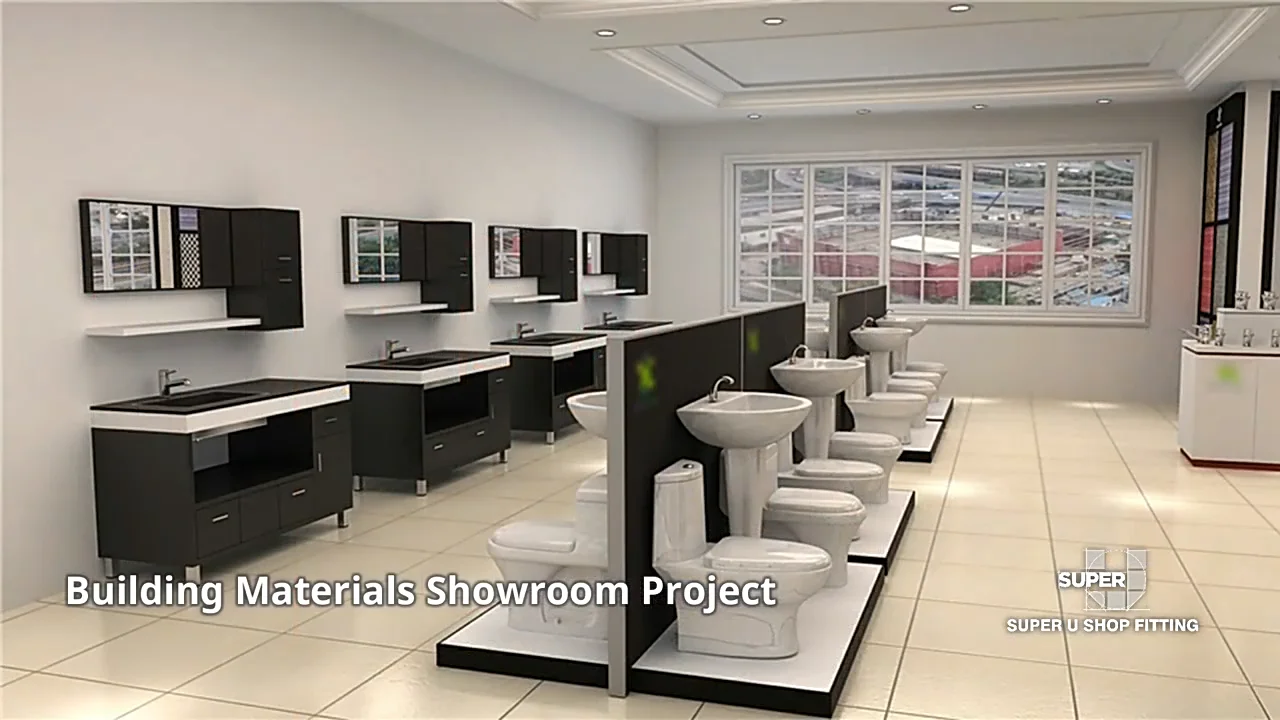 Custom Retail Layout Ceramic Tile Floor Plan Interior Modern Building ...