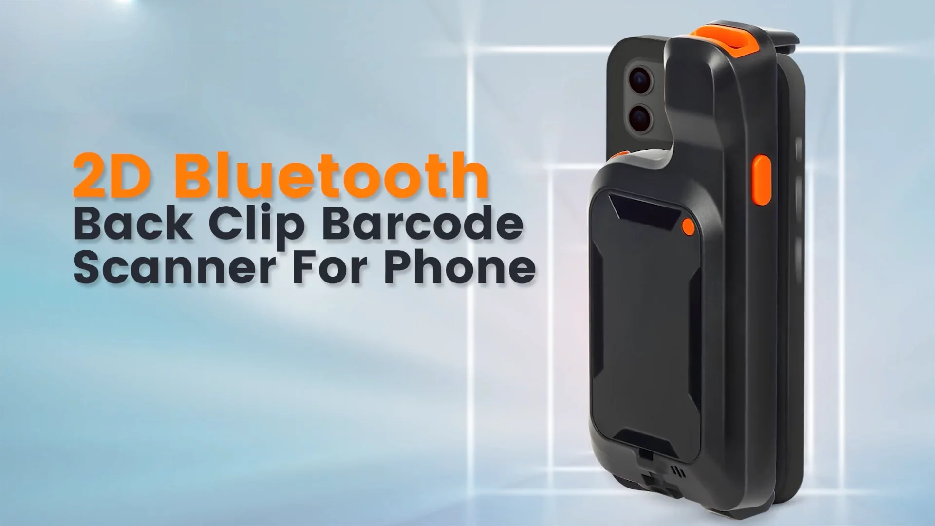 Barcode Scanner 1d 2d Qr Code Wireless Portable Back Clip Barcode ...