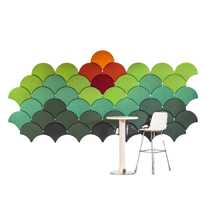 High Density Acoustic Panel Wall Decoration 3d Stereo Polyester Fiber ...