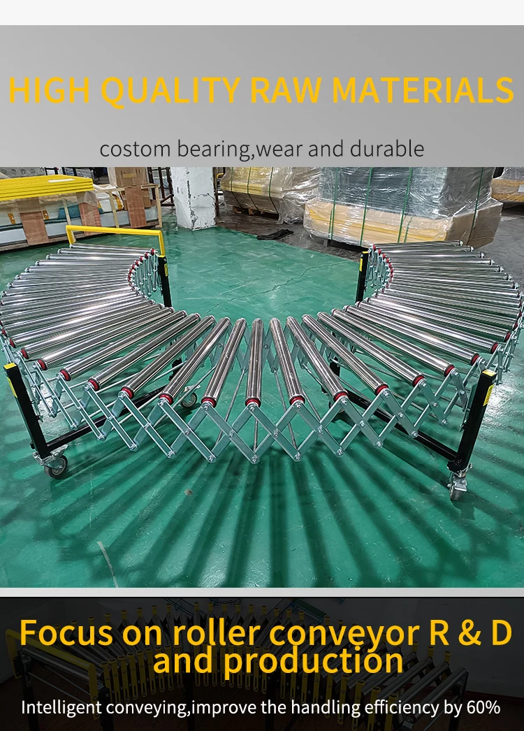 Warehouse Cargo Sorting Conveyor Roller Conveyor Line Unpowered Roller ...