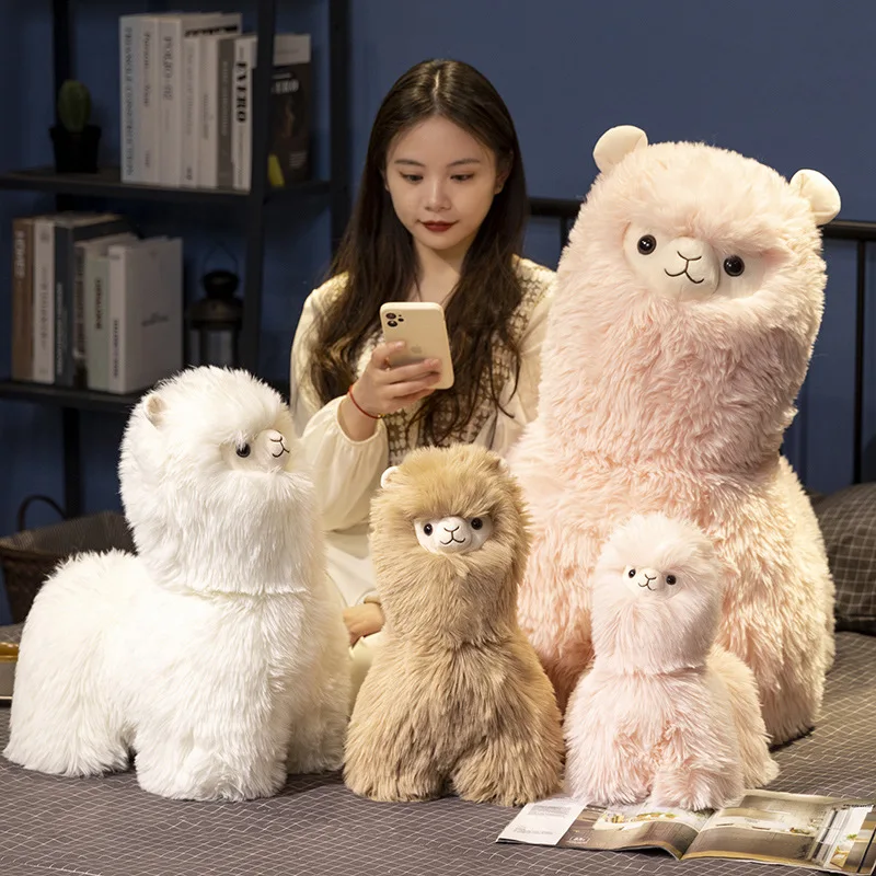 Lovely Stuffed Animal Toys Kawaii Candy Alpaca Plush Dolls Dazzling ...