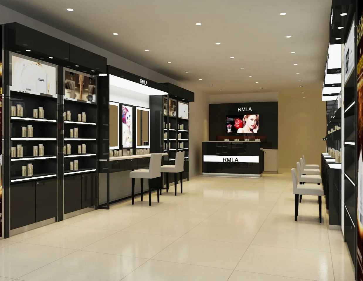 Shopping Mall Cosmetic Store Furniture Counter Design Showroom ...
