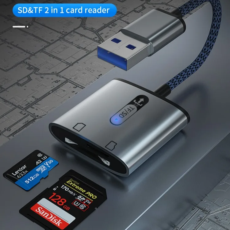 Hot Selling Otg Card Reader Usb 3.0 Multi-function Card Reader Tf/sd 2 ...