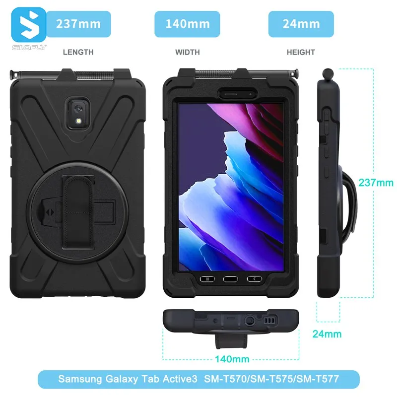 Silicone Pc Case For Samsung Galaxy Tab Active 3 Case Rugged Tablet ...