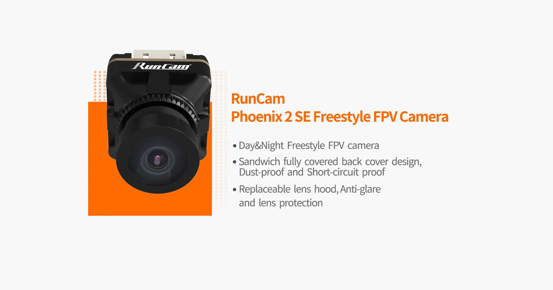 Runcam Phoenix 2 Se V2 Special Edition Camera Phoenix2-se-v2 Dc 5-36v 2.1mm 8.9g 19*19*22mm For ...