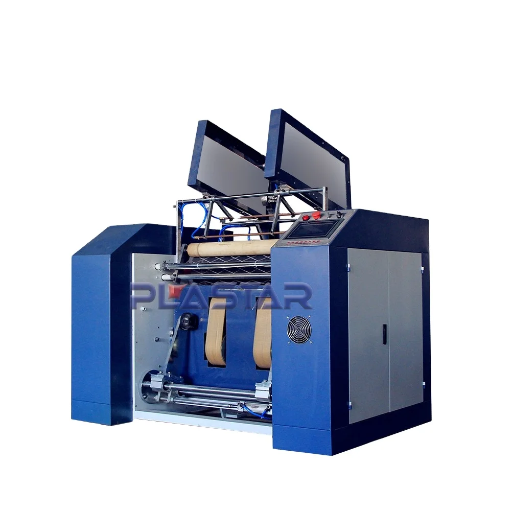 PLASTAR QCF-500 Paper Roll Slitter Rewinder Machine Stretch Film ...