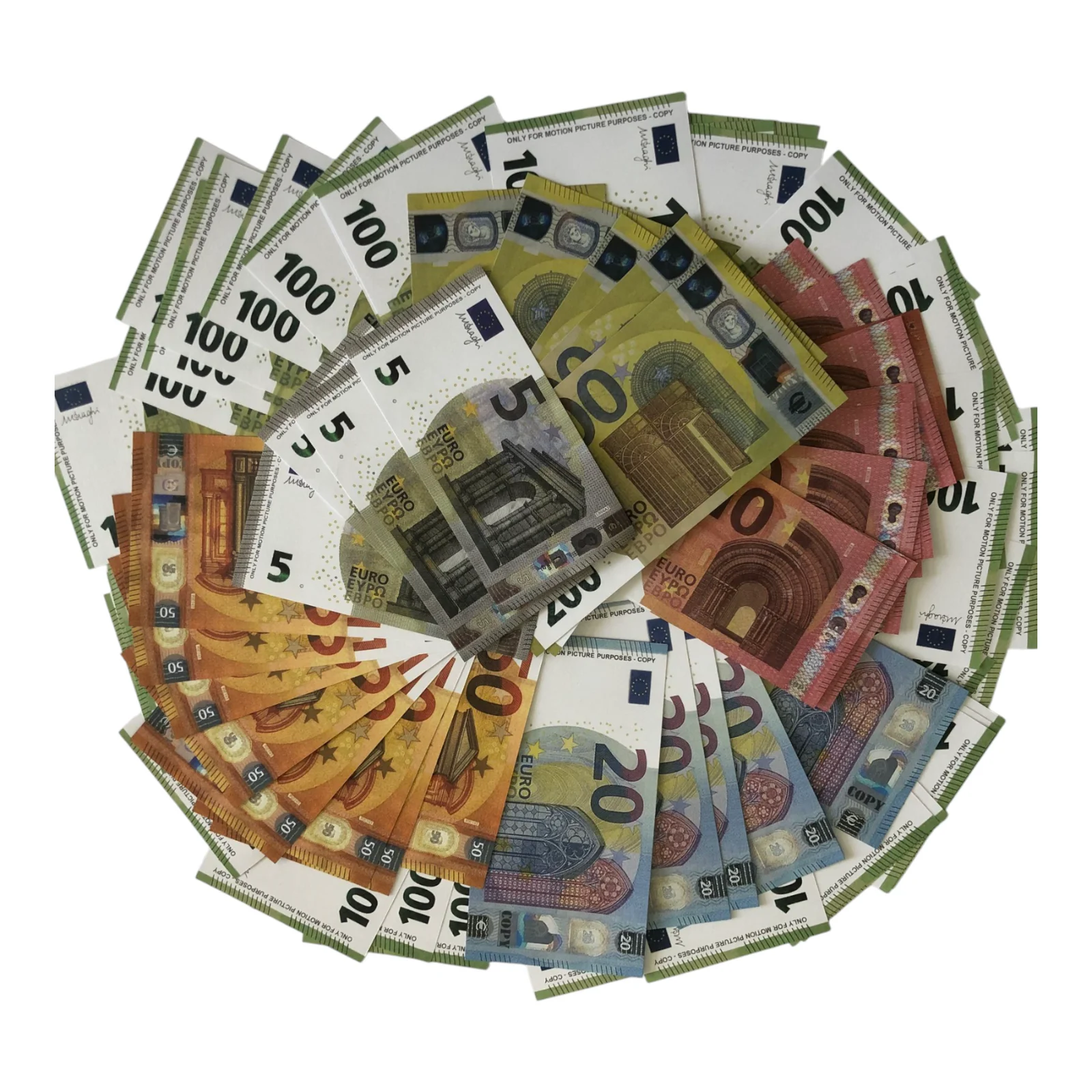 Movie Prop Money Euro - Realistic Bills for Party Decor