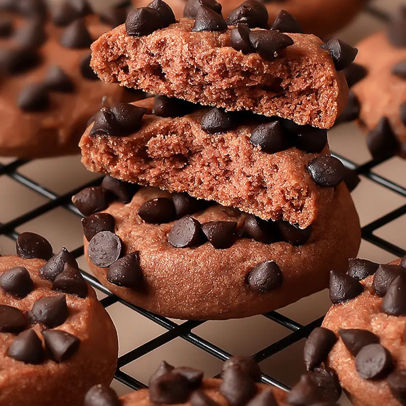 Wholesale OEM Halal Double Round Oatmeal Cookie and Biscuit Chocolate ...