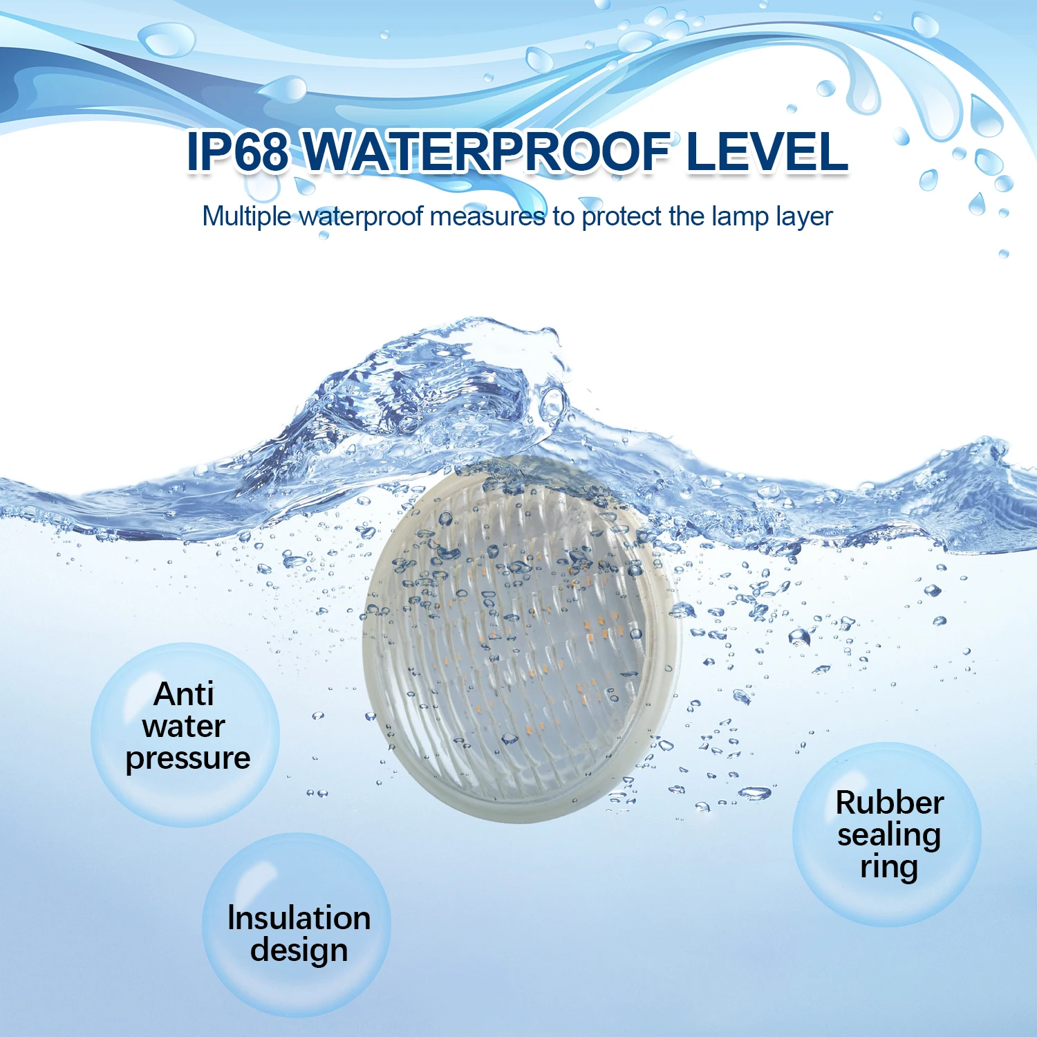 Swimming Pool Lights Led Underwater Ip68 Par36 Rgb Multi-color Display ...