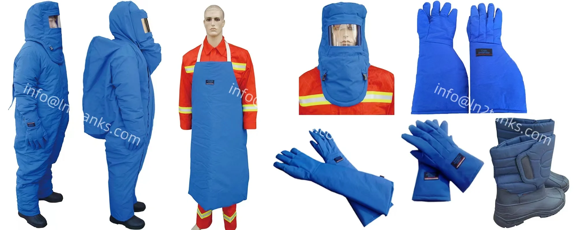 Cryogenic Liquid Nitrogen Apron Cryogenic Protective Gloves Clothing ...