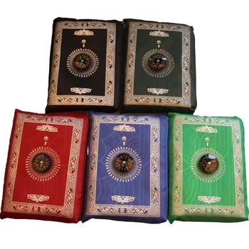 Bulk Wholesale Islam Mosque Travel Prayer Mat With Compass Qibla Finder ...