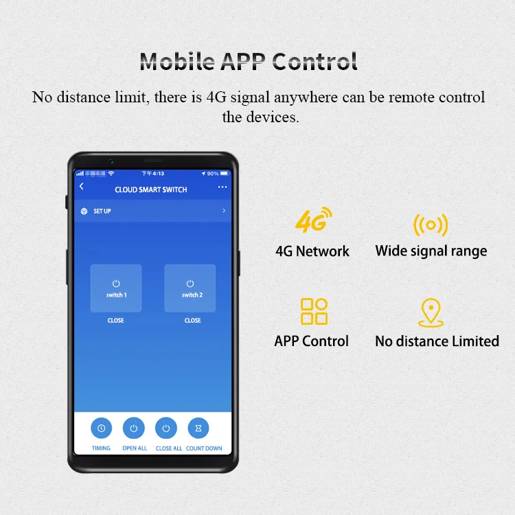 4g Lte Wireless Remote Control Switch Dc 12v Relay Receiver Module ...