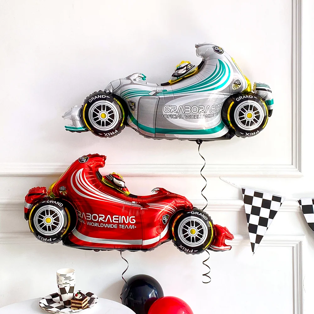 Checkered Flag Tire Balloon Mylar Birthday Party Decoration Balloon for ...