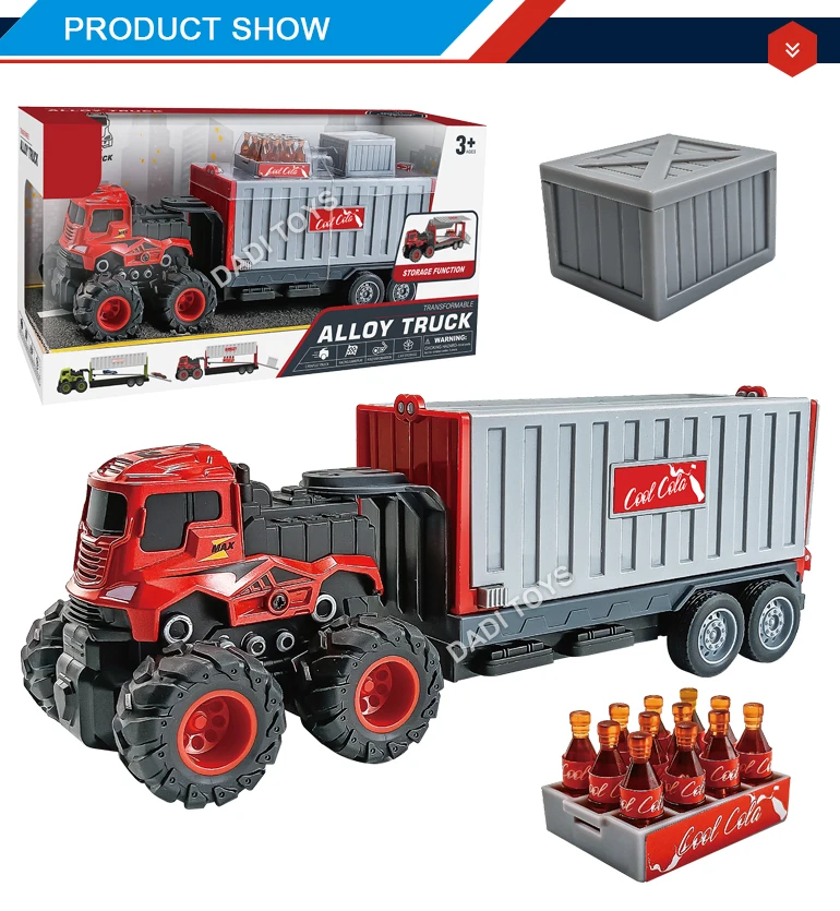 Die Cast Deformed Trailer Container Toy Multifunctional Alloy Toy ...