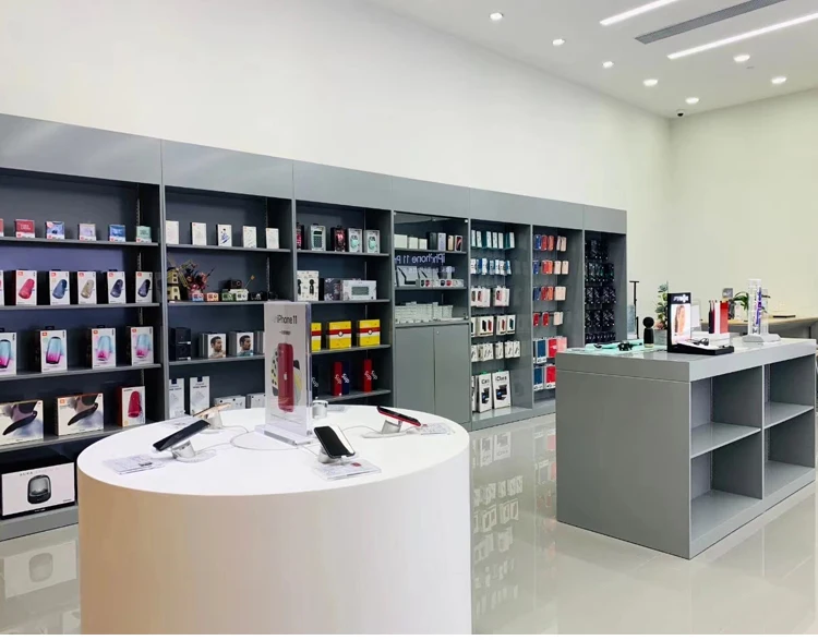 Free Design Mobile Phone Display Cabinets Experience Tables for Apple ...