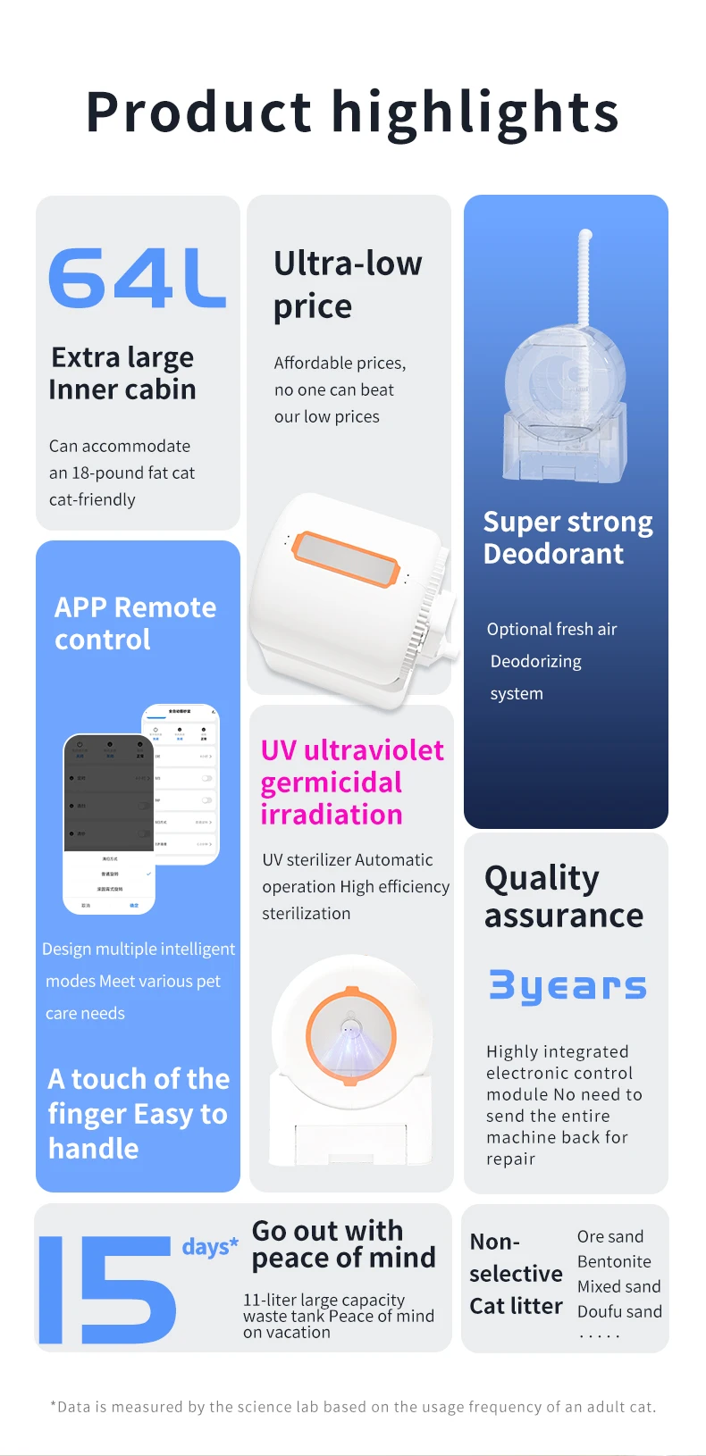 Lowest Price Tuya APP Control Intelligent Smart Self Cleaning Litter ...