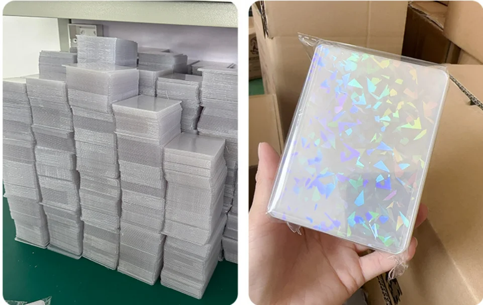 Customize Laser Flashing Card Film Holographic Photo Art Plastic Board ...