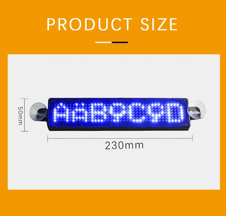 Red Green Blue White Green LED Car Display Scrolling Text Phone Numbers ...