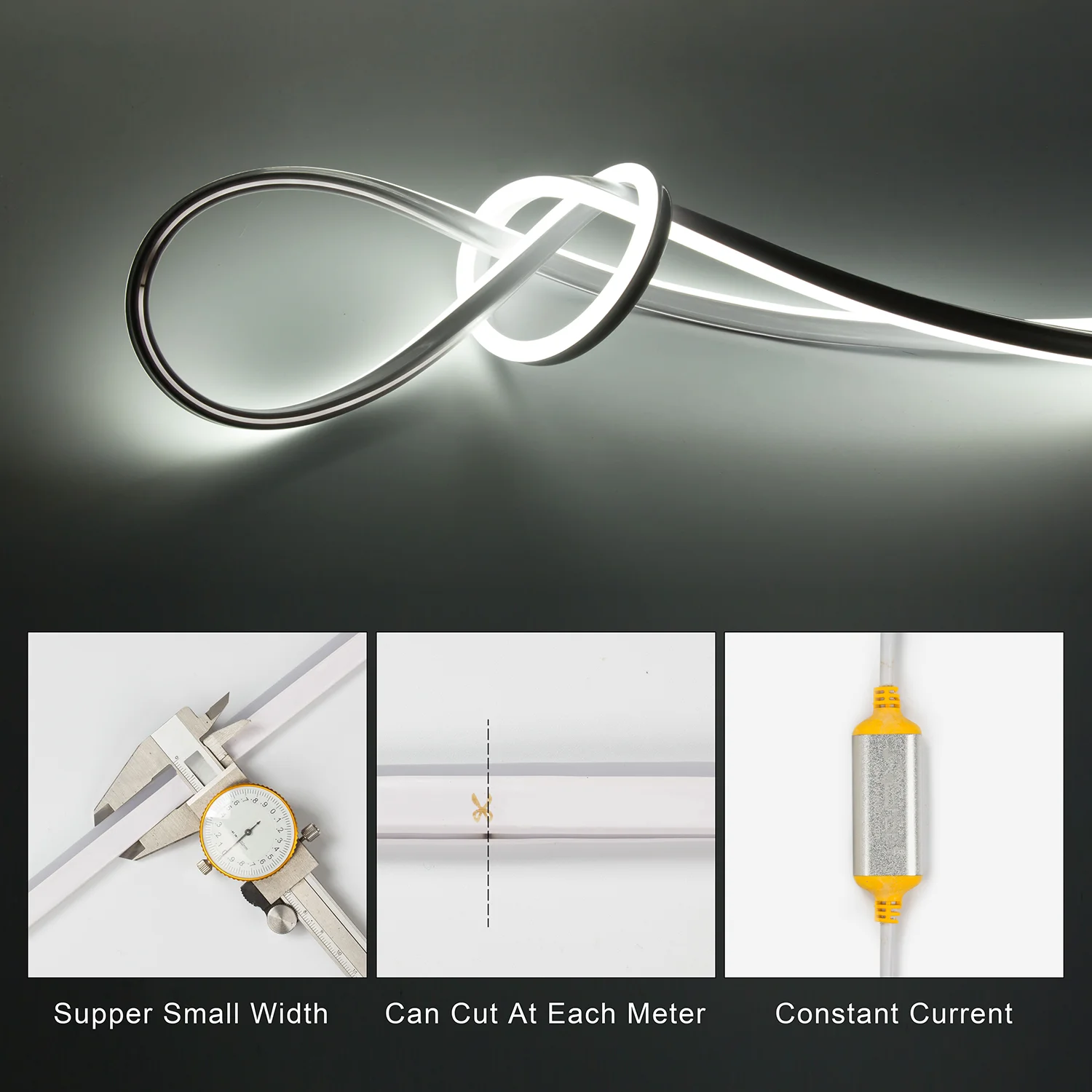 Slim 4mm 5mm 6mm Smd 5050 Rgb Led Neon Light 12v Dmx Flex Rope Smd2835 ...