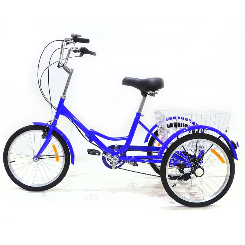 Adult Tricycle Bicycle Three Wheels 20 24 26 Inch Bike 3 Wheel Folding ...
