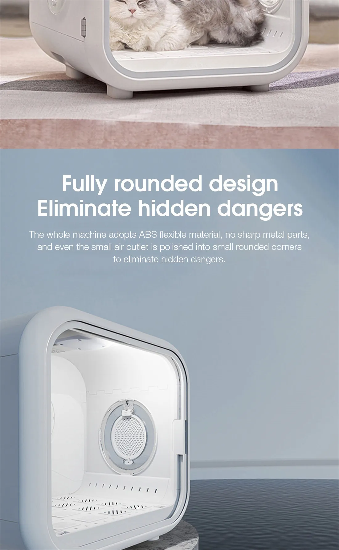 Pet Drying Box 900w 220v Automatic Hair Dryer Cat Hair Blowing Machine ...