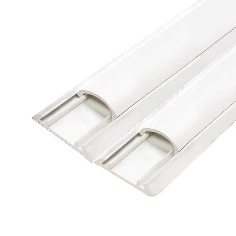 Self-adhesive Curved Pvc Wire Trough Floor Landscaping Invisible ...