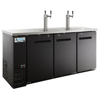 Commercial Black Double/triple Tap Kegerator Beer Dispenser Bar ...